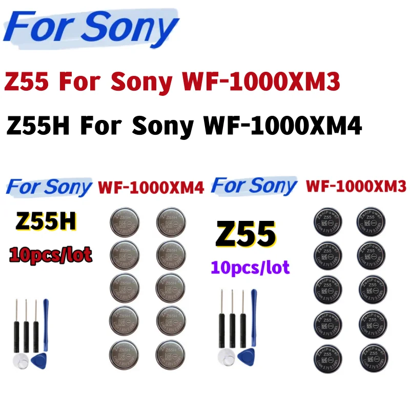 10pcs-lot-Z55-New-Battery-For-Sony-WF-1000XM3-Z55H-For-WF-1000XM4-WF ...