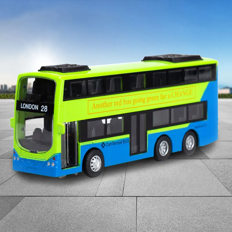 die-casting model, alloy bus model, children's toy car ornament ...