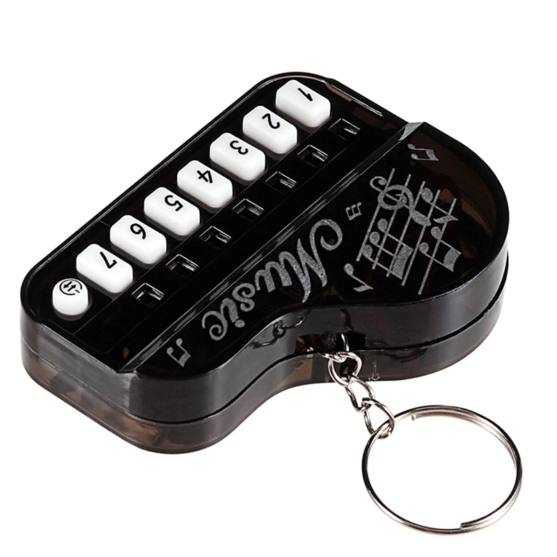 【MONDAY】Piano Pendant Keychains Piano Keyboard Key Ring Mini Musical ...