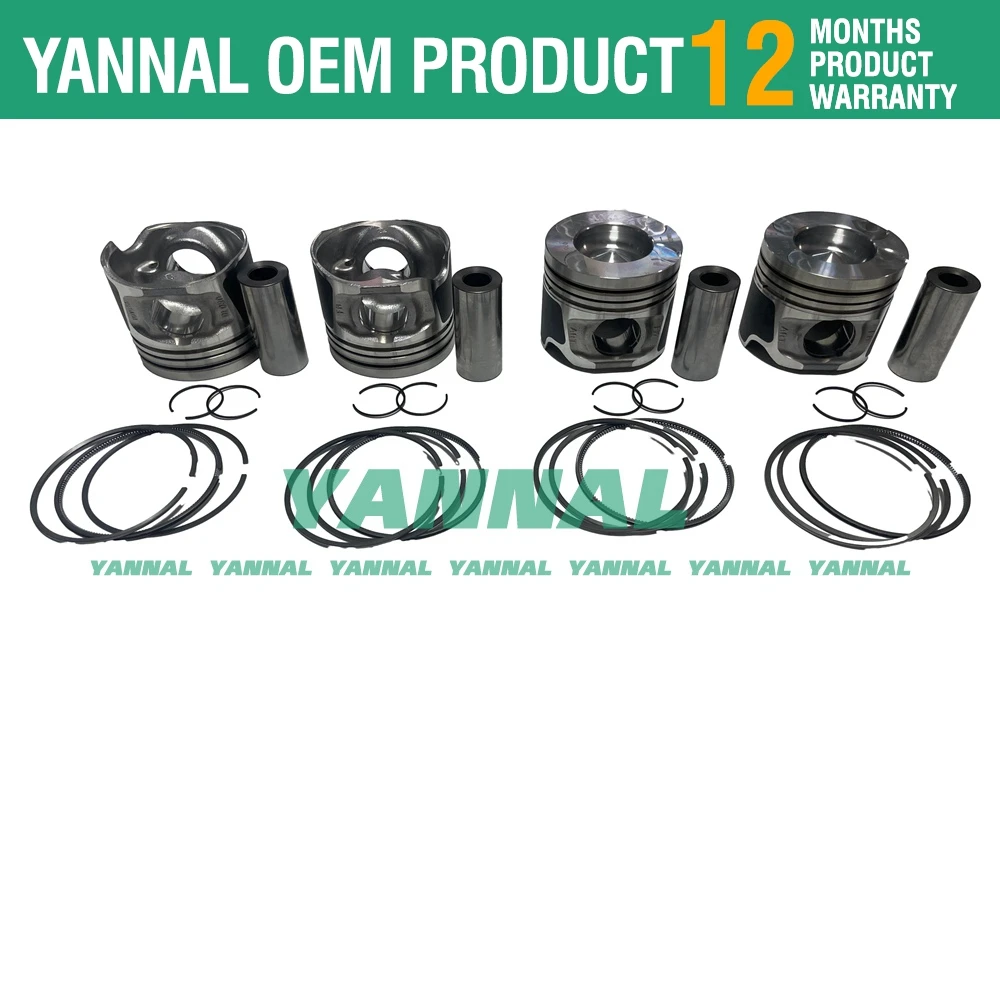 1KD 1KD-FTV Piston Kit W Ring set For toyota engine Presen Hilux Hiace ...