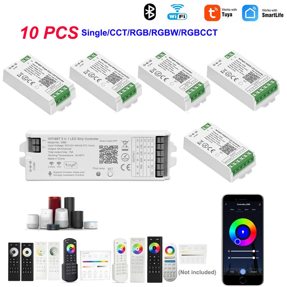 LED-Smart-TUYA-WIFI-Controller-Bluetooth-App-Connectable-Voice-Speaker ...