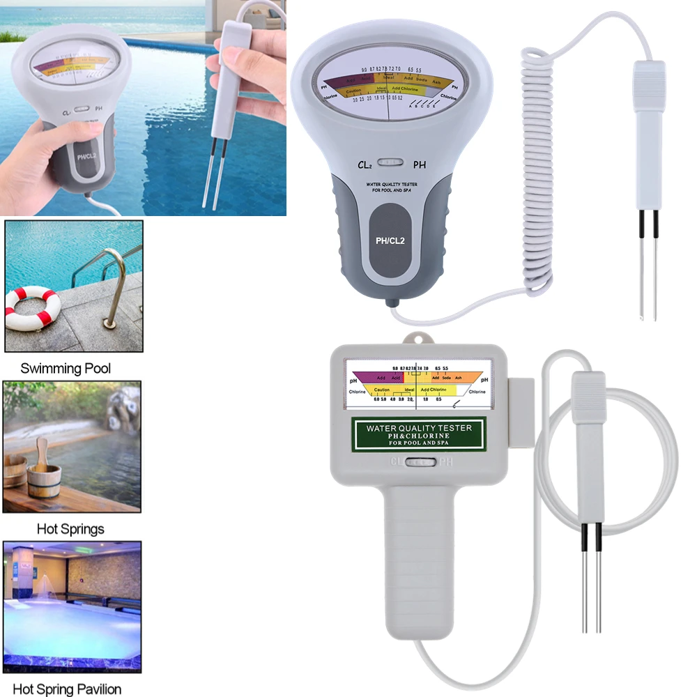 Water-Quality-Testing-Device-Professional-PH-Chlorine-Cl2-Level-Meter ...