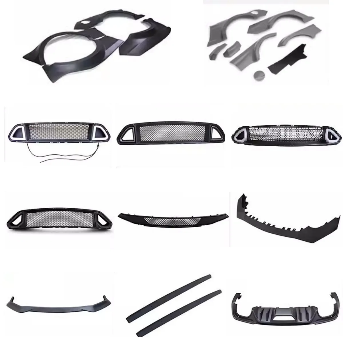 Body-Kit-Front-Rear-Lip-Grille-Mask-Assembly-For-Ford-Mustang-2015-2023 ...