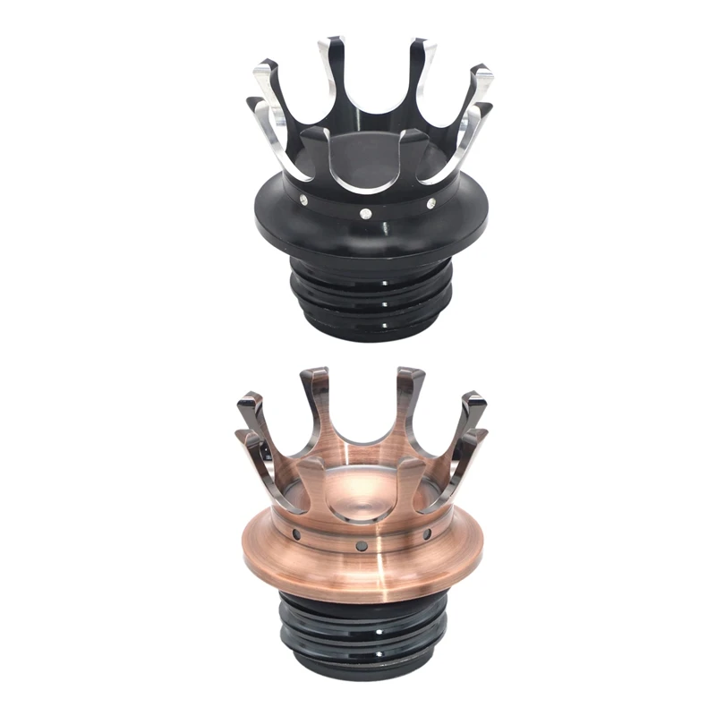 2X-King-Crown-Style-Gas-Oil-Cap-Fuel-Tank-Cover-For-Sportster-Softail ...
