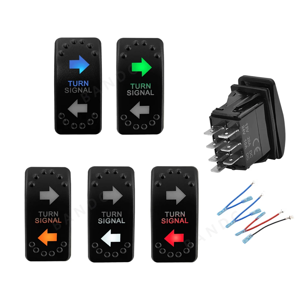 Turn-Signal-Rocker-Switch-7P-ON-OFF-ON-DPDT-Toggle-Switch-for-Car-Truck ...