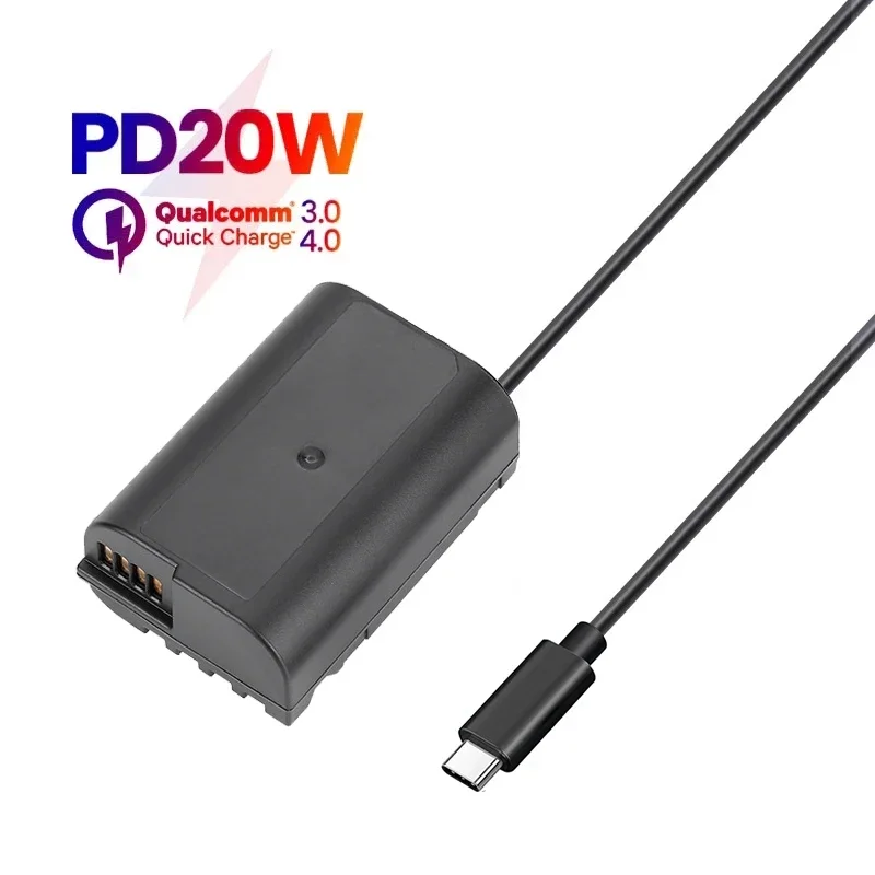 PD-Type-USB-C-DMW-BLK22-Dummy-Battery-Power-Adapter-For-Panasonic-Lumix ...
