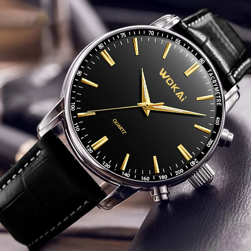 WOKAI-Reloj-de-pulsera-de-cuarzo-resistente-al-agua-accesorio-de-alta ...
