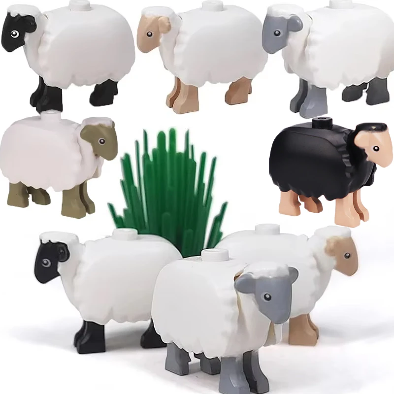 MOC City Animal Long Cashmere Sheep Building Blocks Street View ...