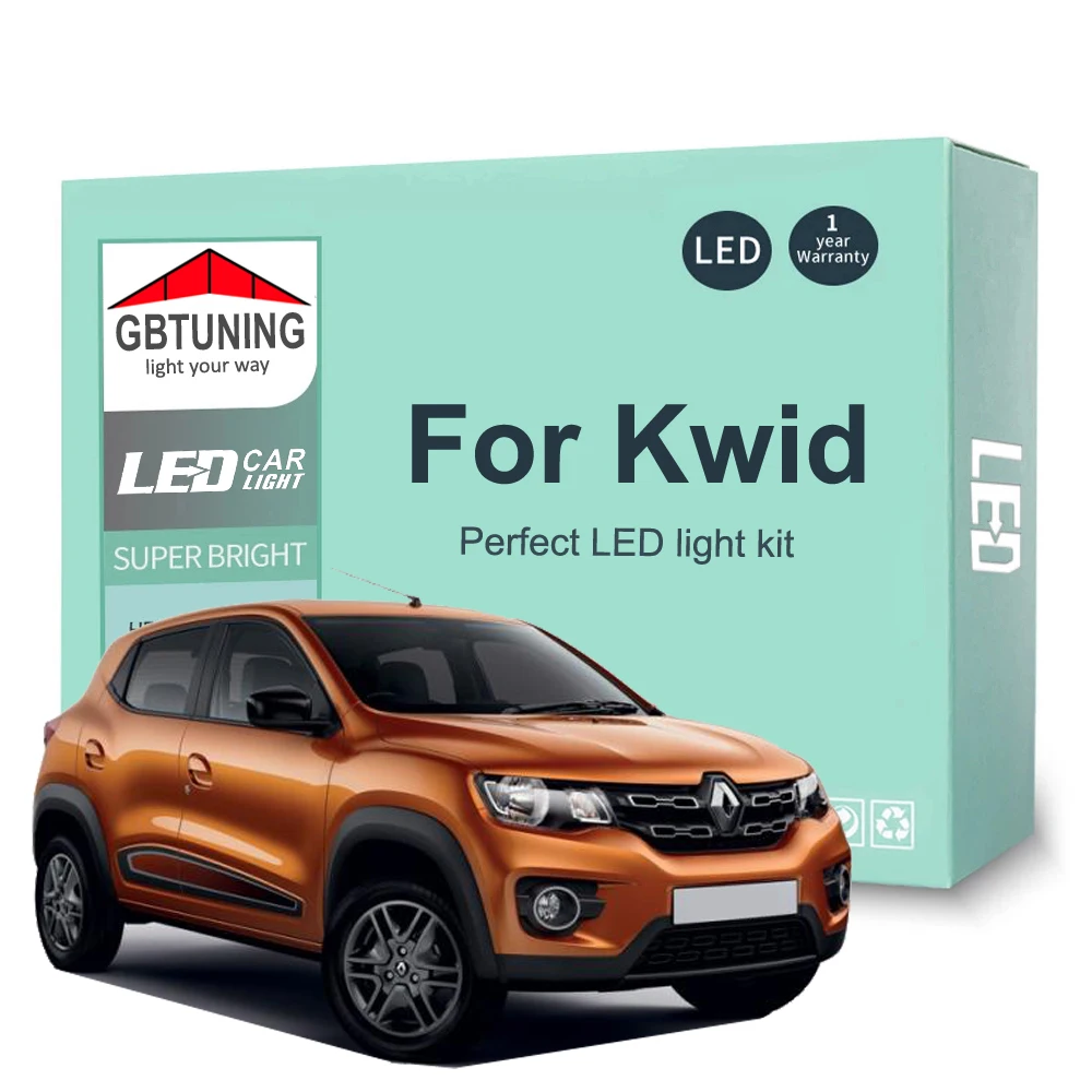 7Pcs-Canbus-LED-Interior-Light-Bulb-Kit-For-Renault-Kwid-2019-2020-2021 ...