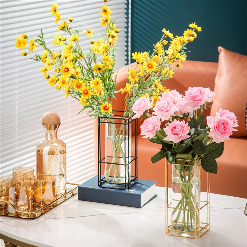 Square Glass Flower Vase