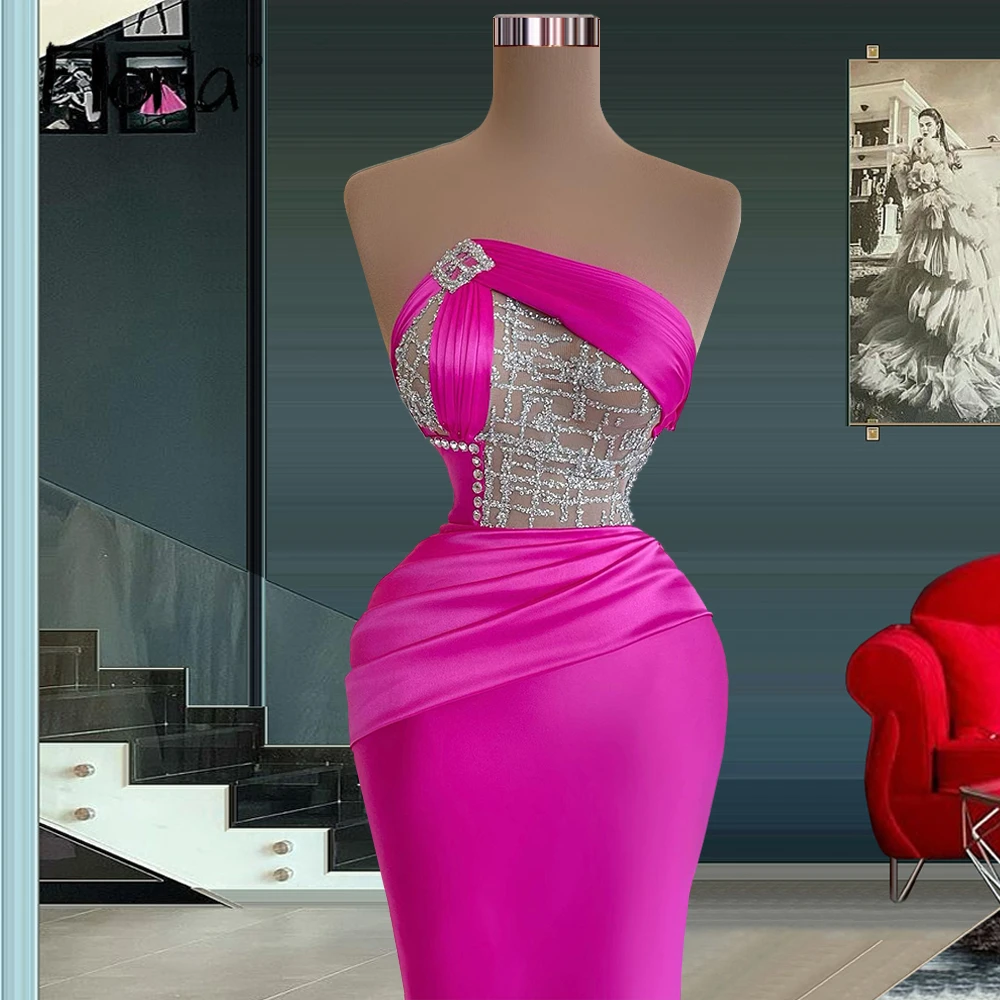 Floria-Silver-Beading-Mermaid-Long-Evening-Gowns-Hot-Pink-Cocktail ...