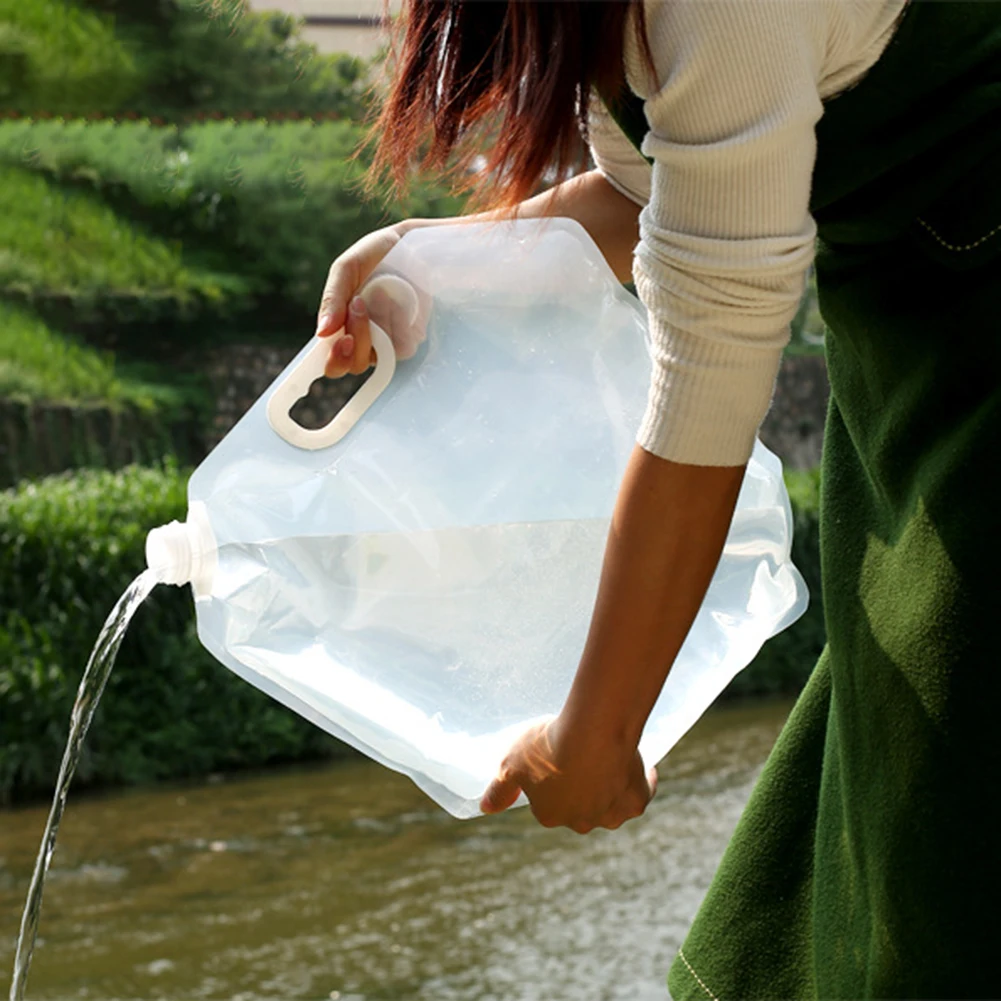 SAC D'HYDRATATION,5L Blue With Faucet--Sac'eau Portable pliable, capacité 5l-10l, pour l ...