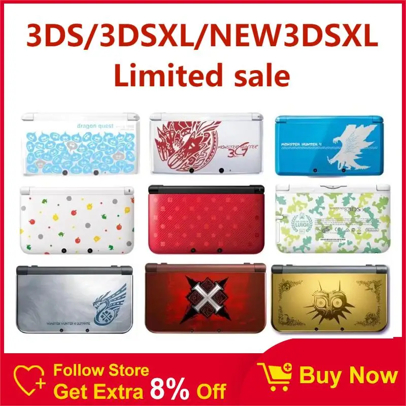 정품 3DS/3DSXL/NEW3DSXL/한정 판매, 모든 옵션, 128GB 메모리 카드 (3DS 128 게임) + 64GB ...
