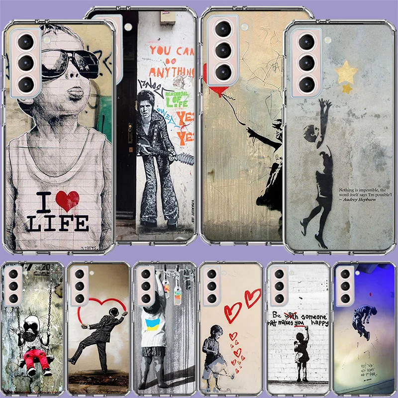 Street Art Banksy Graffiti Phone Case For Samsung S24 FE Galaxy S22 ...