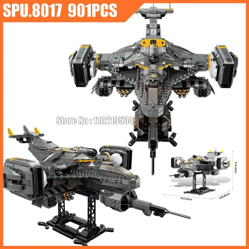 Qj5002-901pcs-Military-Technical-Titan-Attack-Aircraft-Fighter-Army ...