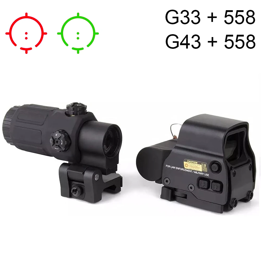 558-G33-G43-Holographic-Collimator-Sight-552-Red-Dot-Optics-Scope ...
