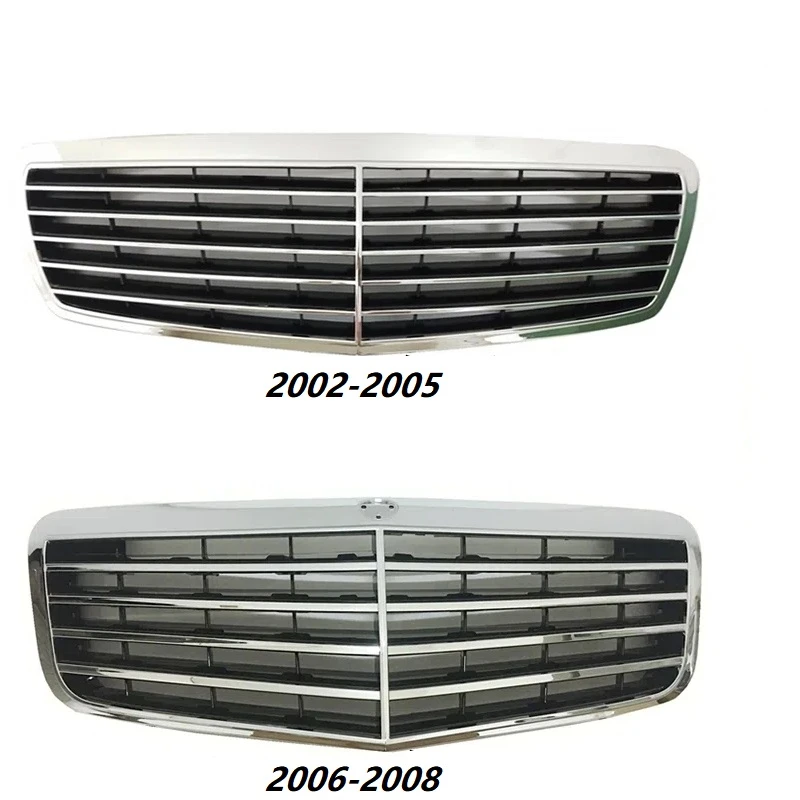 Front Bumper Grille For Mercedes Benz E-class W211 E200 E230 E240 E280 E350 2002-2008 - Racing ...
