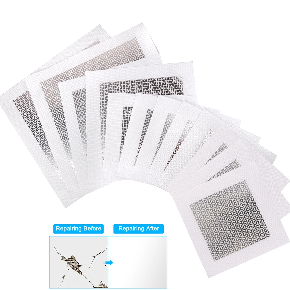 Drywall-Repair-Kit-3pcs-Aluminum-Wall-Repair-Patch-4-6-Inch-Fiber-Mesh ...