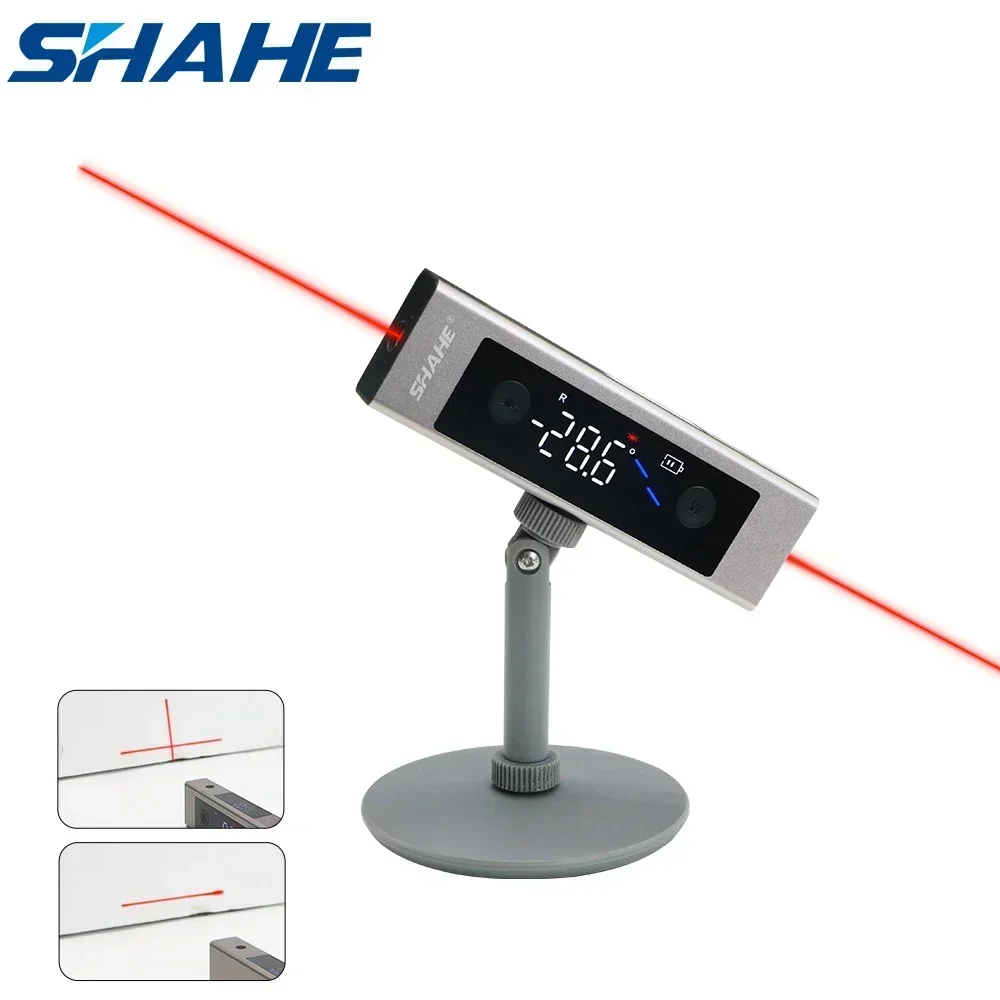 SHAHE-Laser-Protractor-Digital-Inclinometer-Angle-Measure-Laser-Ruler ...