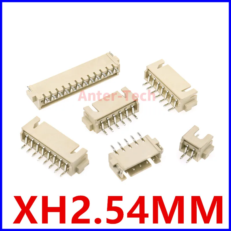 JST XH-terminales SMD de 2,54mm, 2/3/4/5/6/7/8/9/10/11/12 Pines, carcasa de plástico, Conector ...