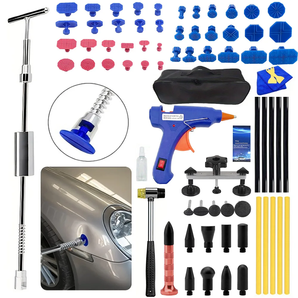 Car-Dent-Remover-Tool-Paintless-Dent-Repair-Puller-Kit-Slide-Hammer ...