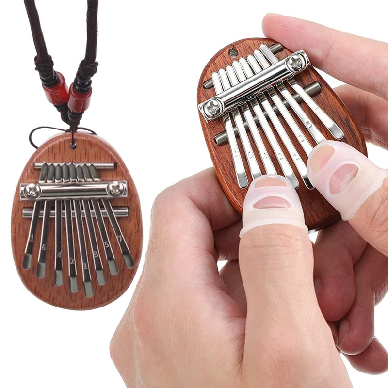 Hot 8 Key Mini Wooden Crystal Kalimba High Quality Exquisite Finger ...