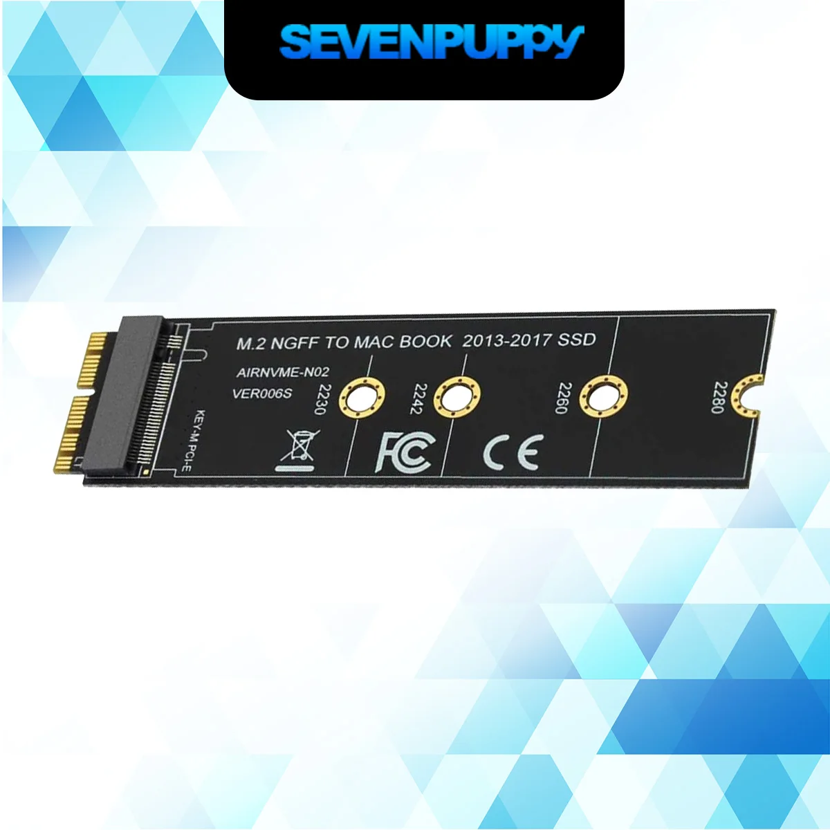 SEVENPUPPY-M-2-NVME-Cart-o-Adaptador-SSD-Cart-o-Adaptador-para-MacBook ...