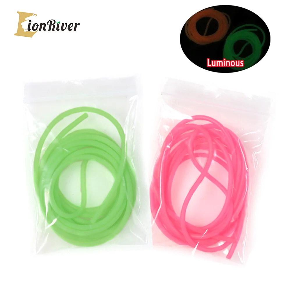 LIONRIVER Fishing Night Luminous Silicone Tube Fluorescent Glow Sub ...