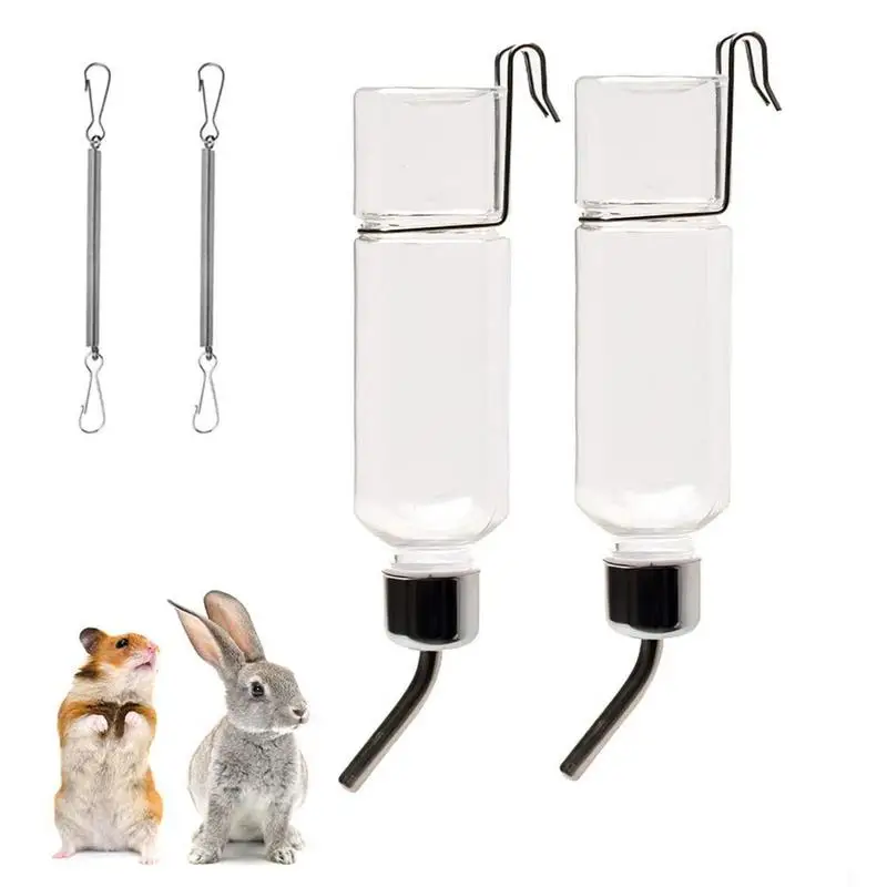 350ML-Stainless-Steel-Hamster-Chinchilla-Rodent-Drinking-Straw-Water ...