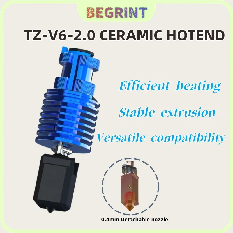 Upgrade TZ V6 2.0 Hotend Kit High Speed Print Head for Ender 3/ 3 PRO ...