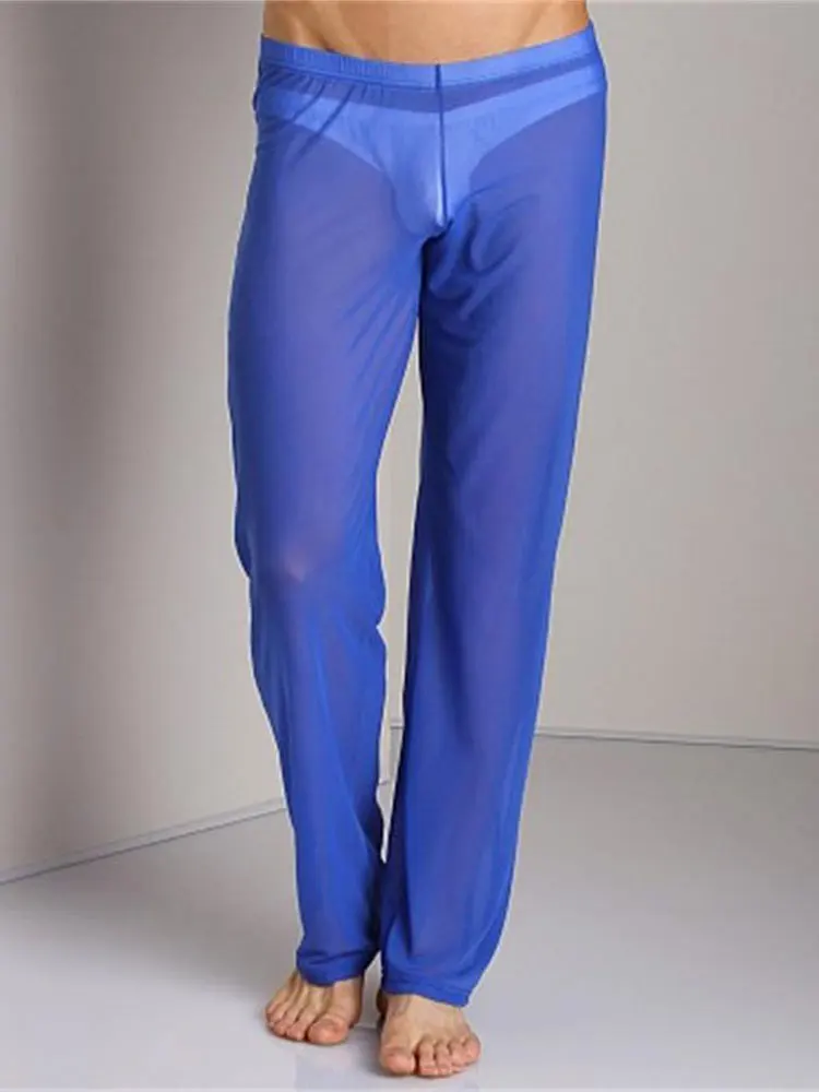 Sexy-Men-s-Mesh-Pyjamas-Pants-Low-Waisted-Sheer-Transparent-Homewear ...