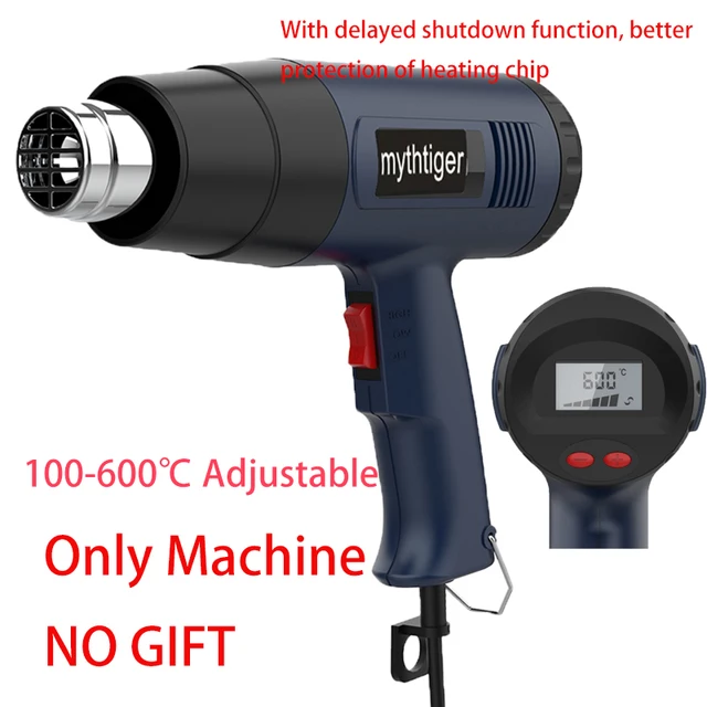 220V LCD Display Handheld Heat Gun 2000w Hot Air Gun Tool Electrical ...