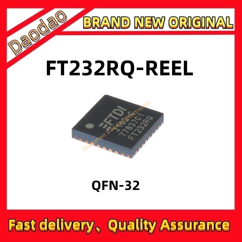 Quality-Brand-New-FT232RQ-REEL-FT232RQ-FT232-FT-USB-IC-Chip-QFN-32-USB ...