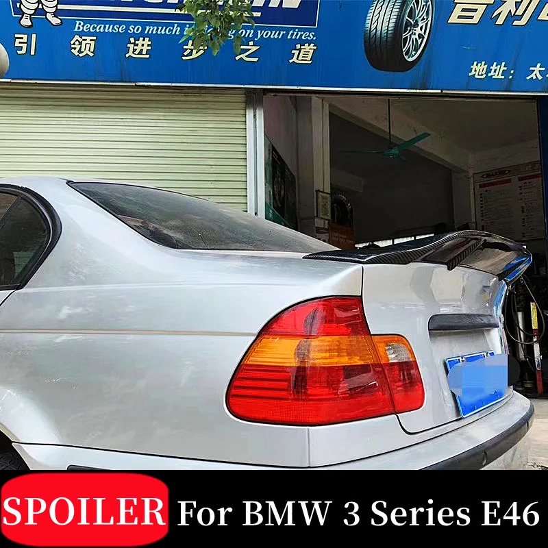 FRP Material Black Carbon Rear Trunk Lid Car Wing Ducktail Lip Spoiler ...