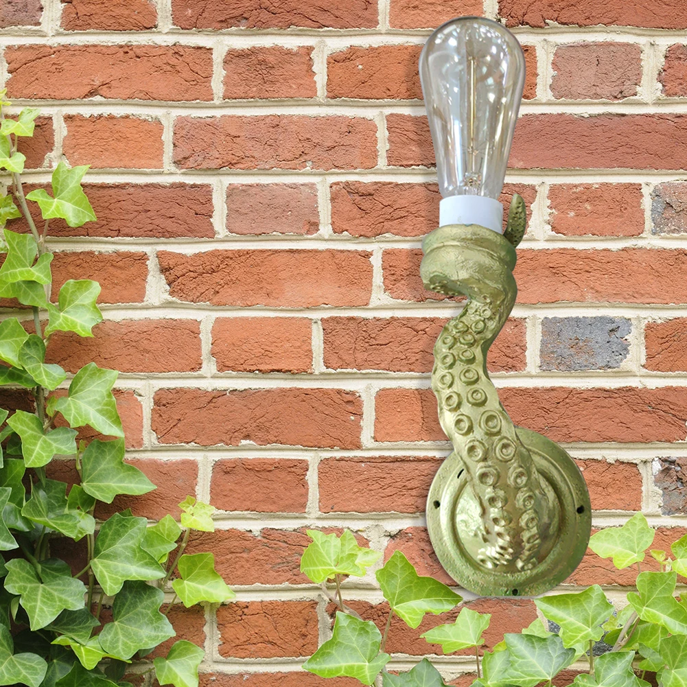 Retro Octopus Tentacle Wall Lamp Red, Purple, Green | Dragonfly Decor