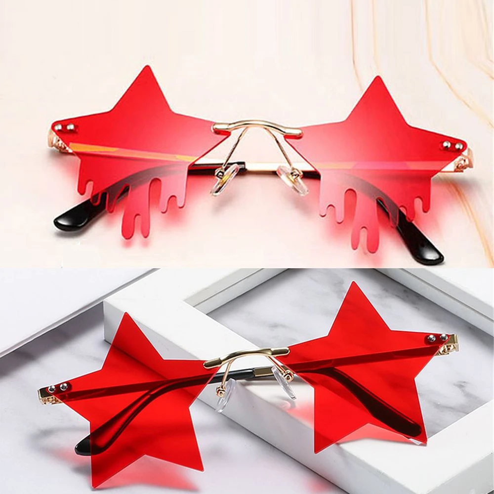 Funny Eyeglasses Christmas Decoration Pentagram Eyewear Party Glasses ...
