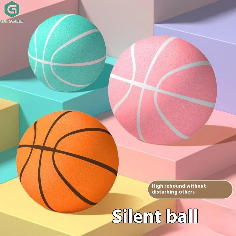 1PCS 18CM Foam Silent Basketball Indoor Training Ball Uncoated Low ...