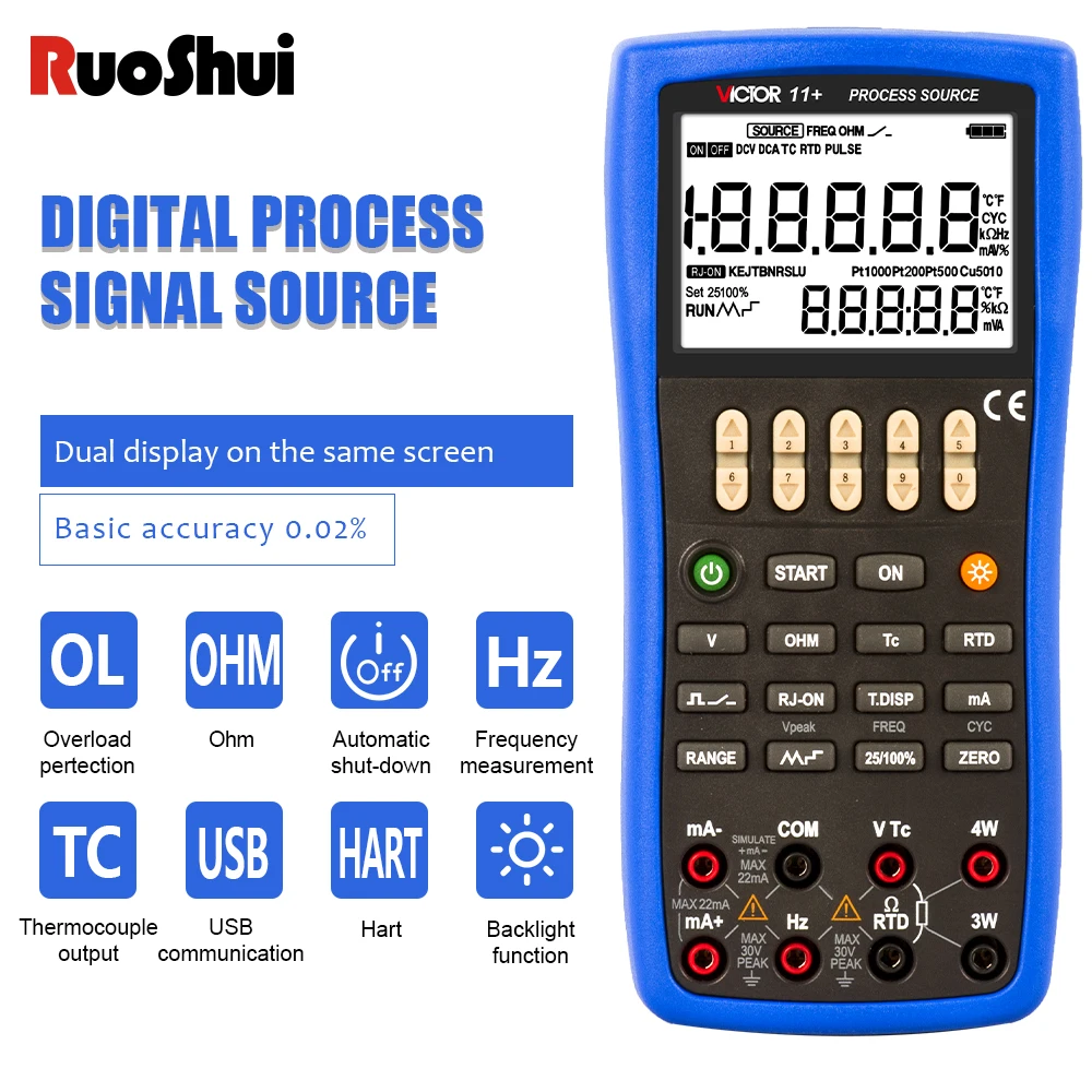Victor 11+ Process Signal Source High Accuracy DC mV/mA Output Thermal ...