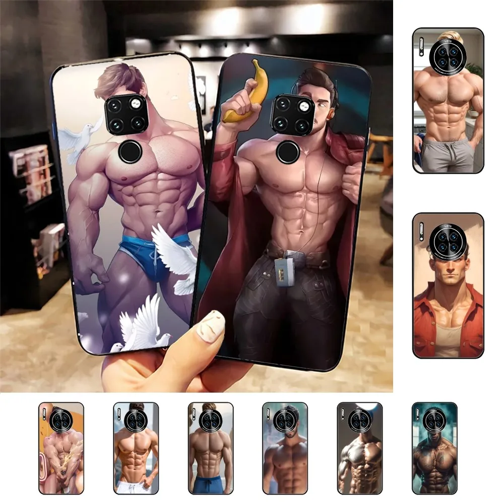 Sexy-Muscle-Man-Tempting-Art-Phone-Case-For-Huawei-Mate-10-20-30-40-50 ...