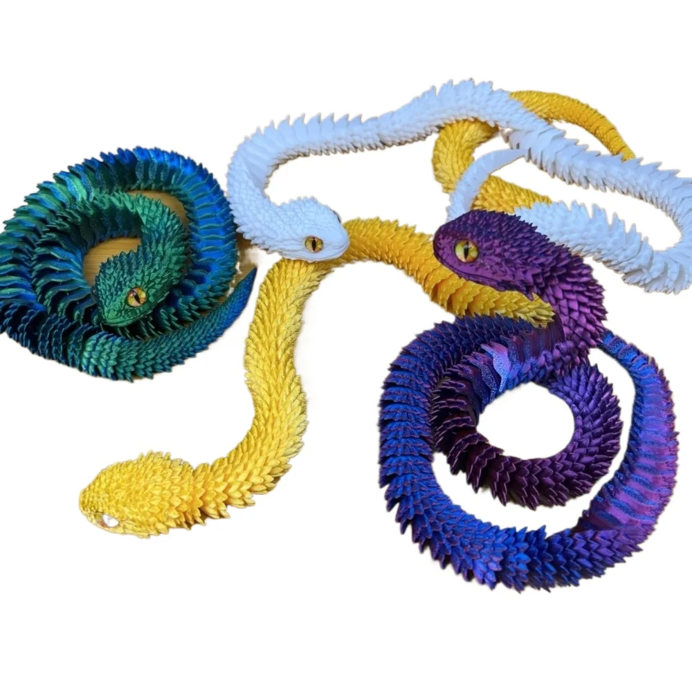 New-60cm-Viper-specimen-movable-3D-printed-movable-plastic-Viper-figure ...