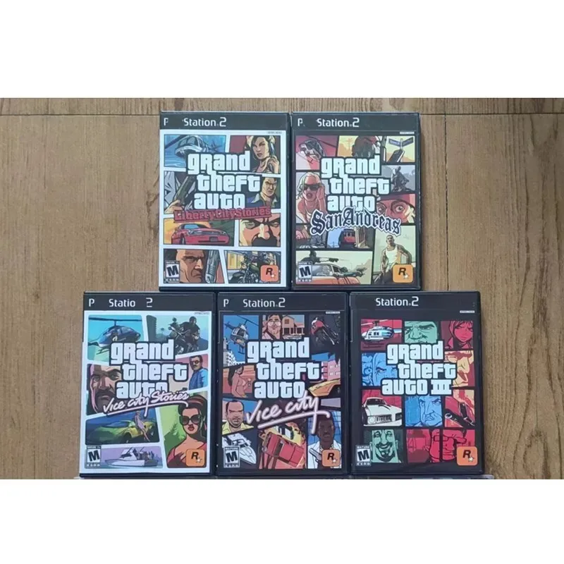 PS2-Copy-Game-Disc-GTA-Series-Unlock-Console-Station-2-Retro-Optical ...