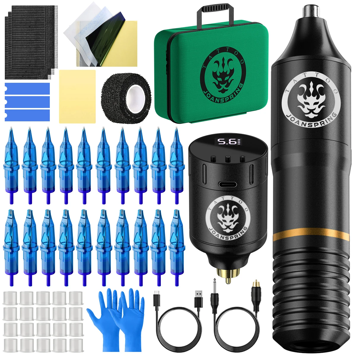 Wireless-Tattoo-Machine-Kit-Professional-Tattoo-Machine-Battery ...