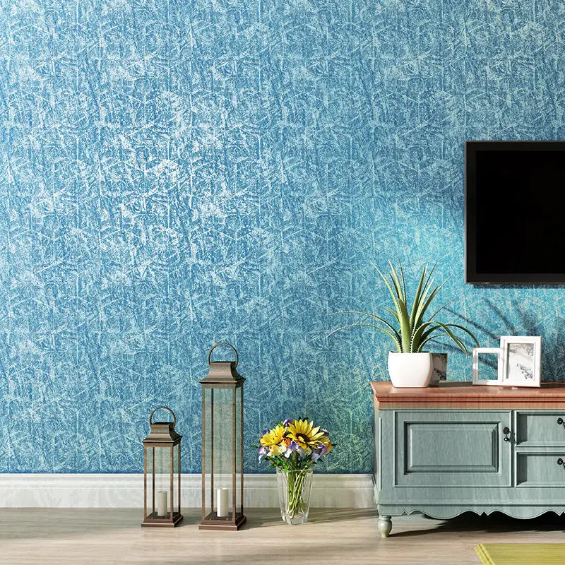 Metallic Blue Wall Paint