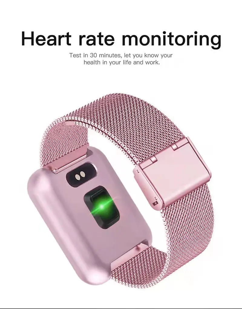 Women Smart Watch Android Girls Rose Pink Waterproof Bluetooth ...