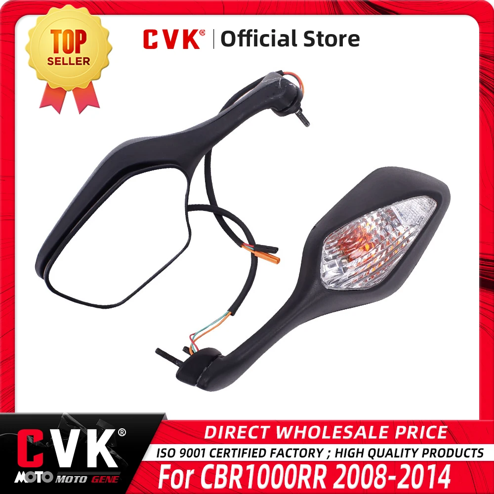 CVK-Mirrors-Rear-View-Mirror-Inverted-have-light-For-Honda-CBR1000RR ...