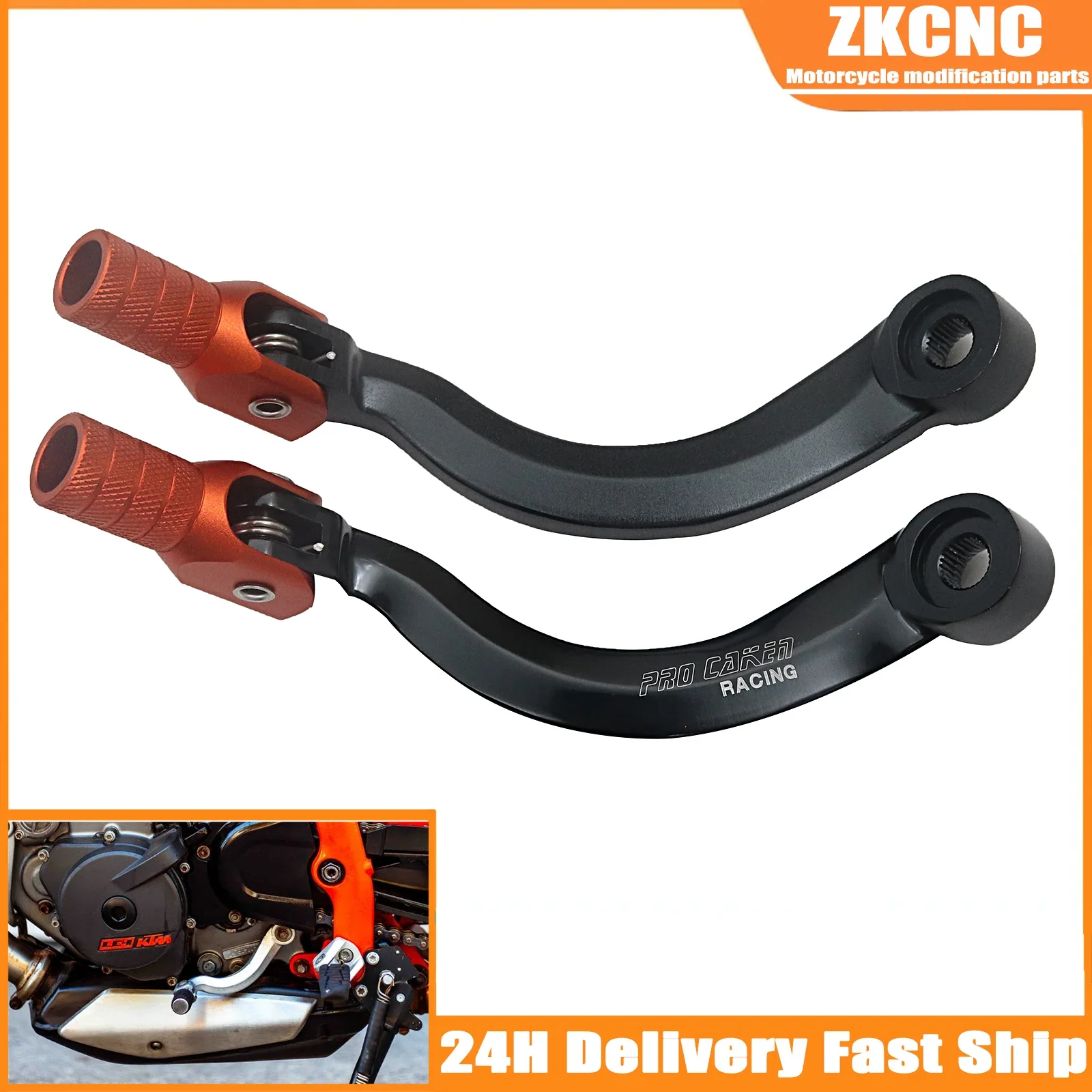 Motorcycle-CNC-Gear-Foldable-Gear-Shifter-Shift-Lever-For-KTM-690-Super ...