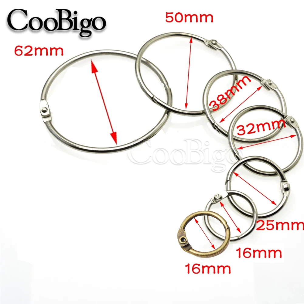10pcs Metal Snap O Ring Hoop Buckle For Keyring Keychain Hinge Loose ...