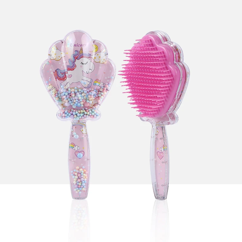 The New Transparent Hairdressing Hair Brush Portable Shell Comb Airbag ...