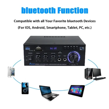AK35/AK45/AK55 Sound Amplifiers Bluetooth Digital Amplifier for Home ...