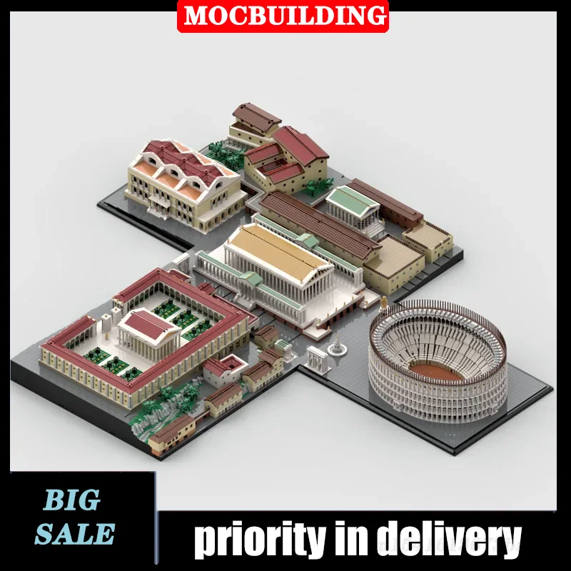 MOC-Ancient-Architecture-Set-Temple-Cathedral-Colosseum-Model-Building ...